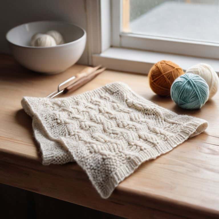 A Simple Dishcloth Knitting Pattern: the Perfect First Project - Weaves & Knits