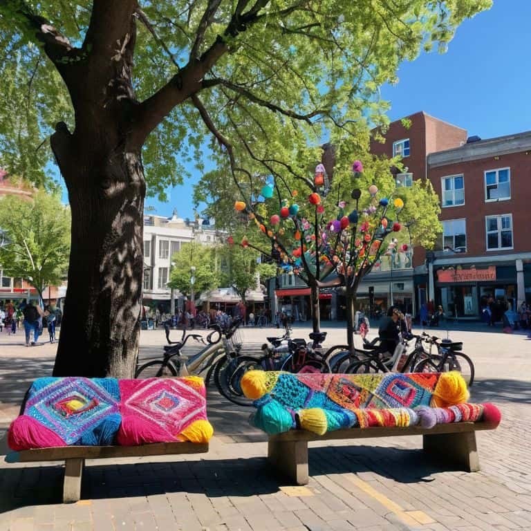 A Guide on How to Start a Community Yarn Bombing Project - Weaves & Knits
