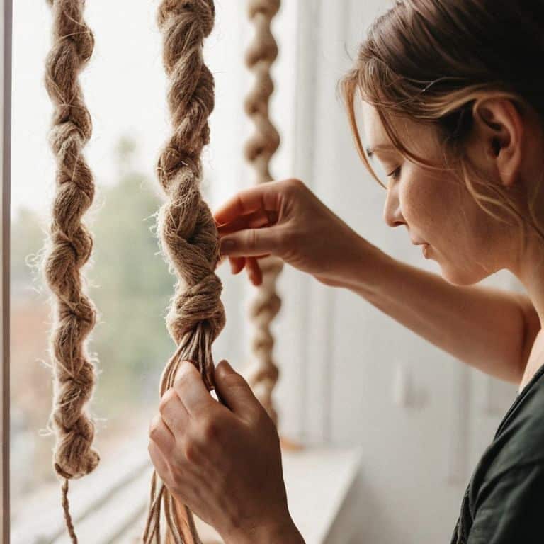 A Guide on How to Make a Lark's Head Knot - Weaves & Knits